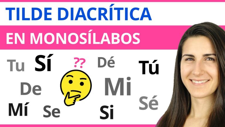 La Tilde Diacrítica en Monosílabos: Guía Completa para su Uso Correcto - claracienfuegos.es ...